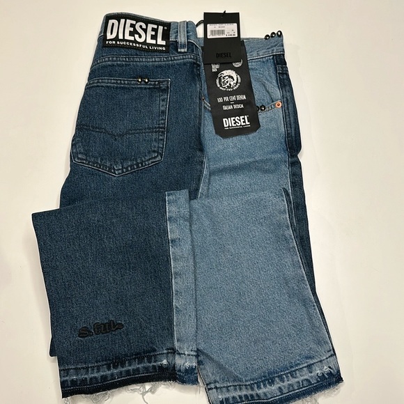Diesel | Jeans | Diesel Spliced Denim Jeans Nwt Sizes 34 And 36 | Poshmark